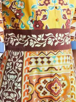 Etro Printed Poplin Dress - Neutrals