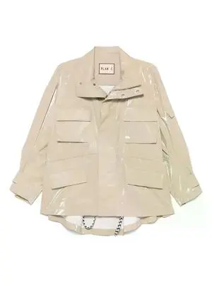 Plan C Glossy Cotton Jacket