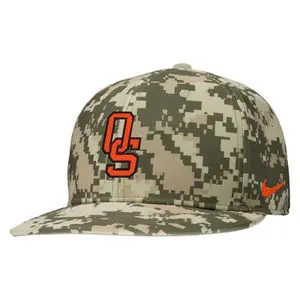 Nike Oklahoma State Cowboys On-field Baseball Performance Fitted Hat - Camo