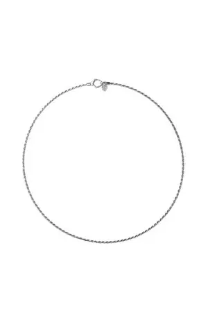 Burberry Shield Lock Necklace - Silver