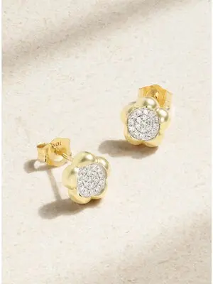 Gold Diamond Earrings