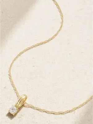 STONE AND STRAND Flow Diamond Necklace - Gold