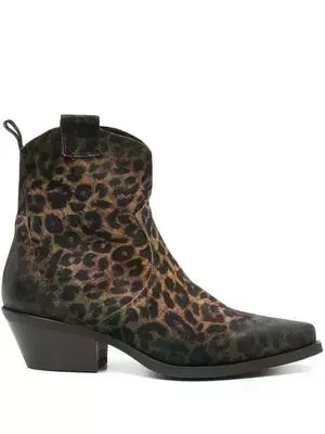 METISSE 50mm Leopard-print Boots