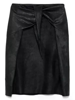 Mid-Rise Leather Skirts