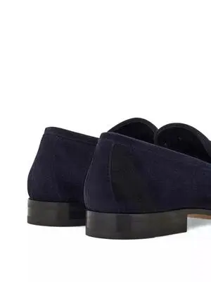 FERRAGAMO Gancini Suede Loafers