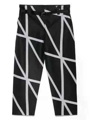 Issey Miyake No.5 Jacquard Trousers - Black