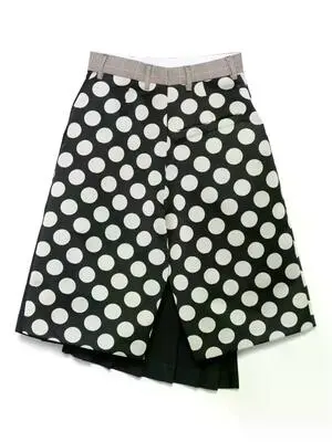 CHARLES JEFFREY Polka-dot Pleated Shorts