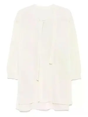 Issey Miyake Buttoned Draped Sweater