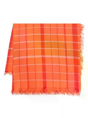 Issey Miyake Cotton Scarf - Orange