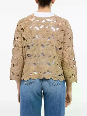 KANGRA Crochet Knit Top