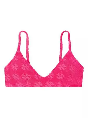 Tory Burch Terry-cloth Bikini Top - Pink
