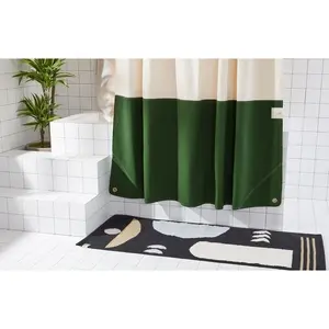 QUIET TOWN Orient Shower Curtain - Pine