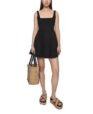 Rebecca Minkoff Carrie Eyelet Dress - Black