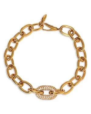 Nadri Alma Pave Link Chain Bracelet - Gold