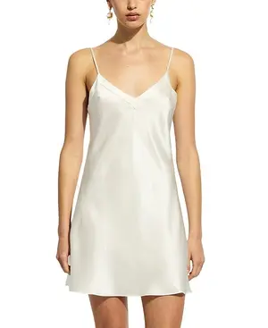 Ginia Silk Chemise - Creme