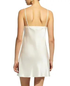 Ginia Silk Chemise - Creme