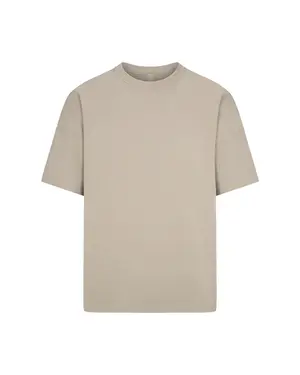 SKIMS Relaxed Fit Jersey Lounge Tee - Shale