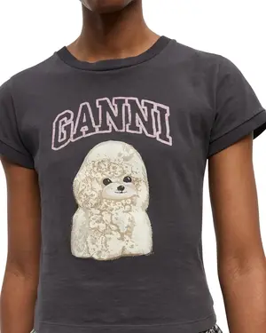GANNI Logo Graphic Tee