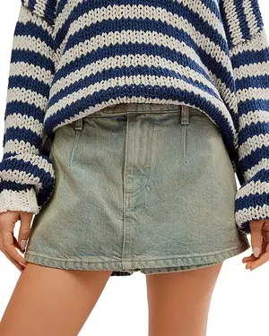 Free People Galivanting Skort - Coco Blue