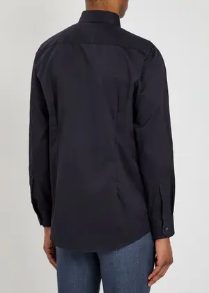 Eton Cotton-twill Shirt - Navy