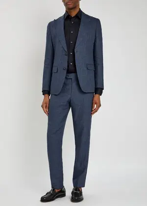 Eton Cotton-twill Shirt - Navy