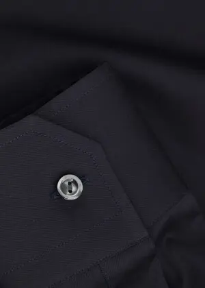 Eton Cotton-twill Shirt - Navy