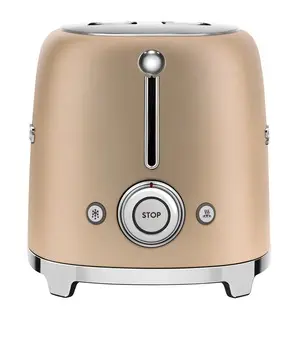 SMEG Smeg '50s Style 2-Slot Toaster - Matte Champagne Ivory