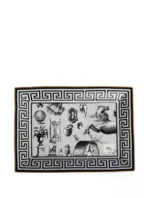 MAISON LA BOUGIE Graphic-print Tray - Black