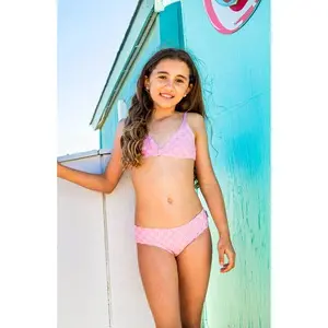 LIMEAPPLE Terry Bikini Swimsuit - Candy Pink