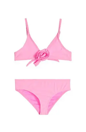 LIMEAPPLE Rosette Triangle Bikini - Angel Pink