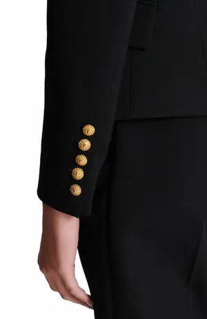 Balmain Grain De Poudre Fitted Jacket