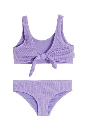LIMEAPPLE Crinkle Tie Bikini Swimsuit - Amethyst