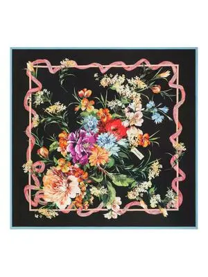 Dolce & Gabbana Silk Scarf - Black