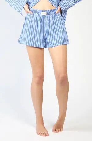 VIENS AVEC MOI Seaside Boxer Shorts - Blue