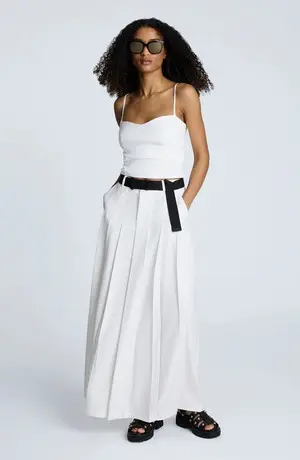 KENNETH COLE Pleated Maxi Skirt