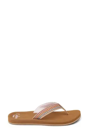 Reef Baja Elena Flip Flop - Brown/pink