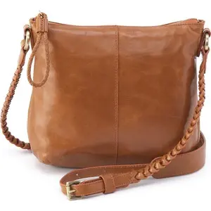 Hobo Medium Lasso Leather Crossbody Bag - Truffle