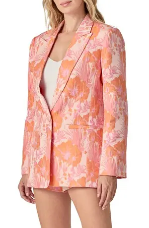 Endless Rose Floral Jacquard Blazer