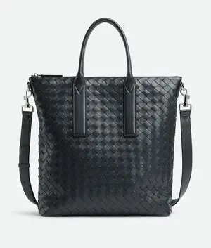 BOTTEGA  VENETA Intrecciato Zipped North-south Tote - Ardoise