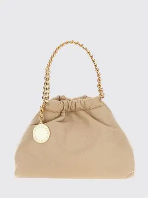 Stella McCartney Mini Falabella Handbag In Synthetic Leather - Beige