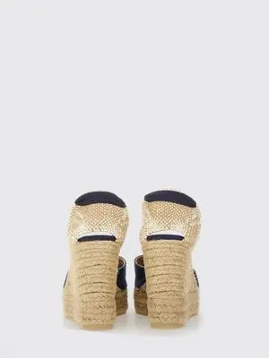CastaÑer Espadrille Wedge Sandals - Gnawed Blue