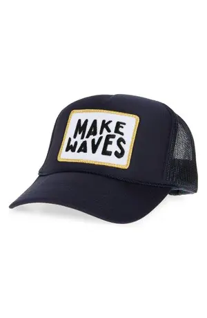 FRIDAY FEELIN’ Patch Trucker Hat - Navy