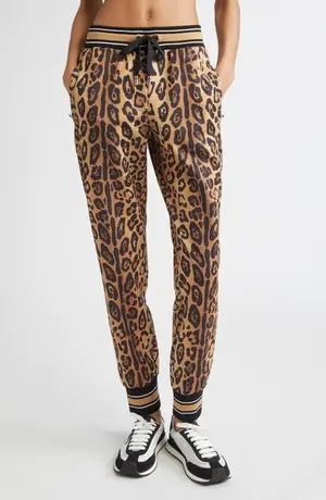 Dolce & Gabbana Leopard Print Joggers