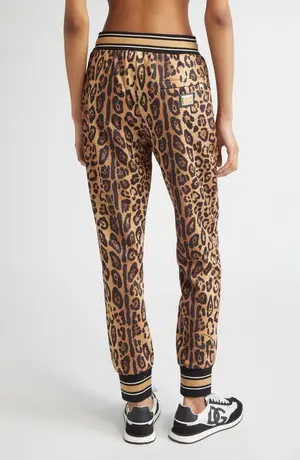 Dolce & Gabbana Leopard Print Joggers