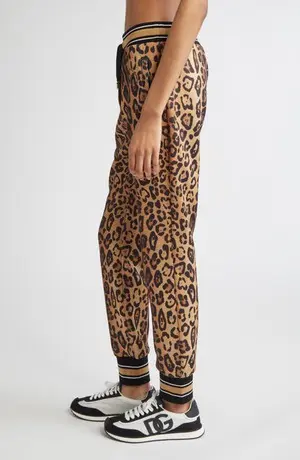 Dolce & Gabbana Leopard Print Joggers