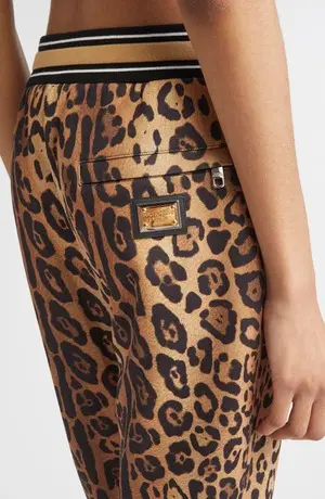 Dolce & Gabbana Leopard Print Joggers