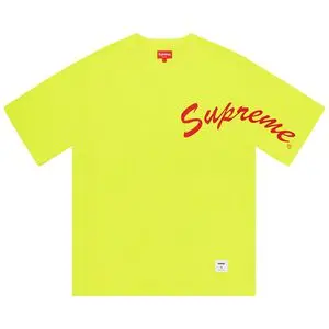Supreme Shoulder Arc Short-sleeve Top 'fluorescent - Yellow