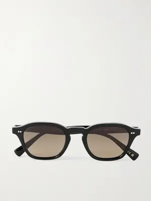 Oliver Spencer Eyles D-frame Polarized Sunglasses - Black