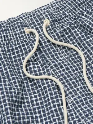 Loro Piana Daneu Straight-leg Mid-length Checked Swim Shorts