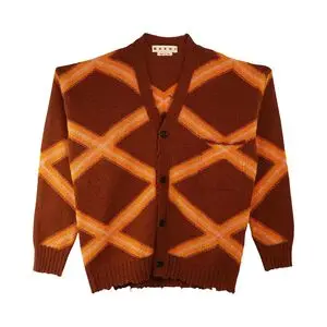Marni Intarsia Argyle Cardigan